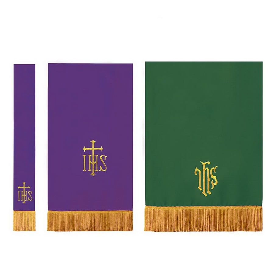 Christian Brands 12691MR Three-Piece Parament Set - Hunter Green/Purple ...