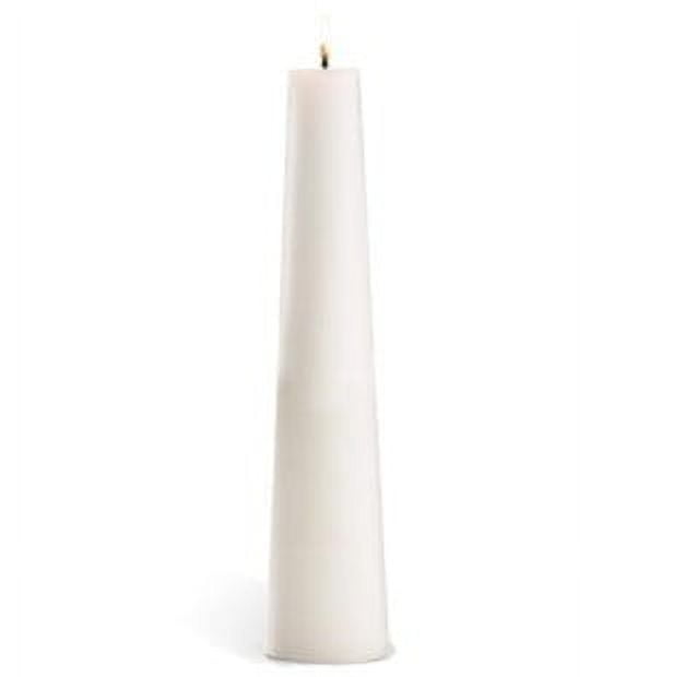 Christian Brands 75351P Plain White Conical Christ Candle - Walmart.com