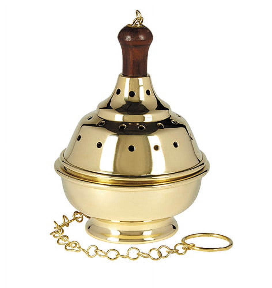 Christian Brands B3552 Round Single Chain Censer, Brass - Walmart.com