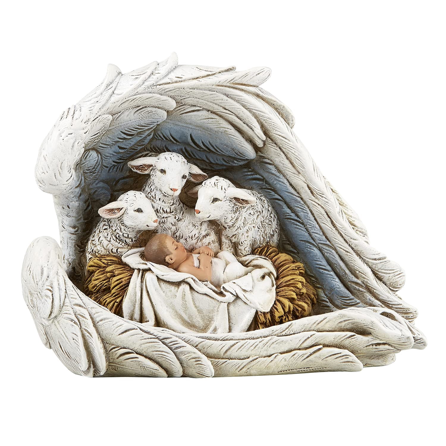 Christian Brands Catholic Sheep at Manger Figurine - Walmart.com