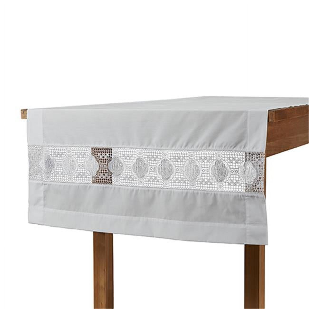 Christian Brands F3909 75 x 28 in. IHS Lace Insert Altar Runner ...