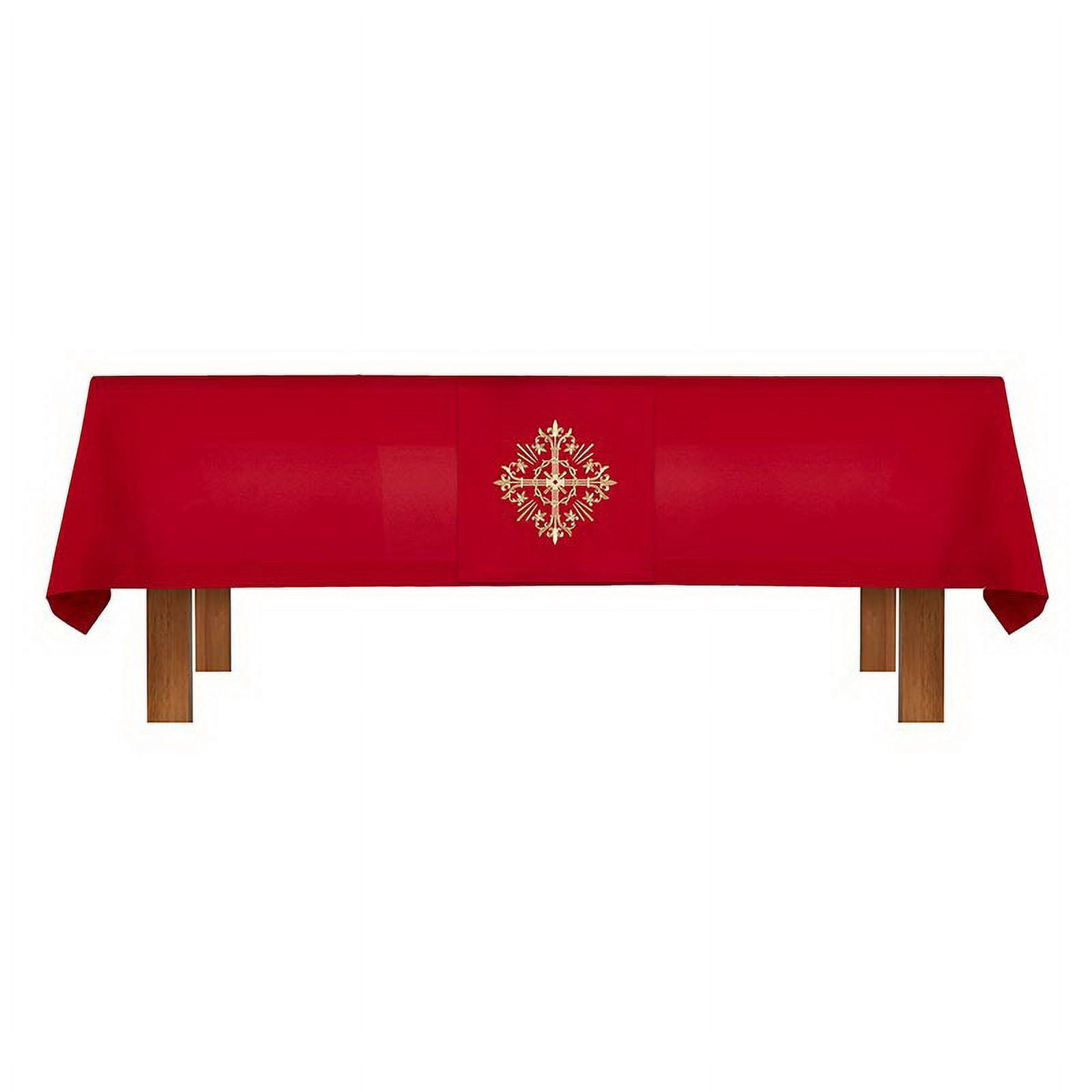 Christian Brands J0943RED Altar Frontal and Holy Trinity Cross Overlay ...
