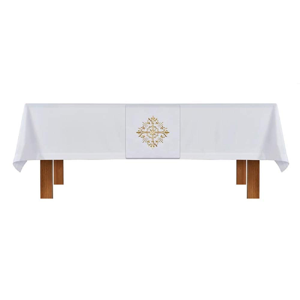 Christian Brands J0943WHT Altar Frontal and Holy Trinity Cross Overlay ...