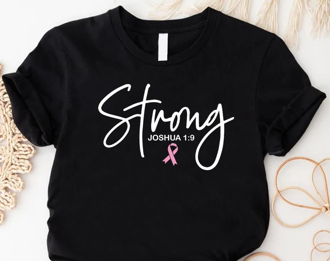 Christian Breast Cancer Faith Shirt,Religious Cancer Tee,Breast Cancer ...