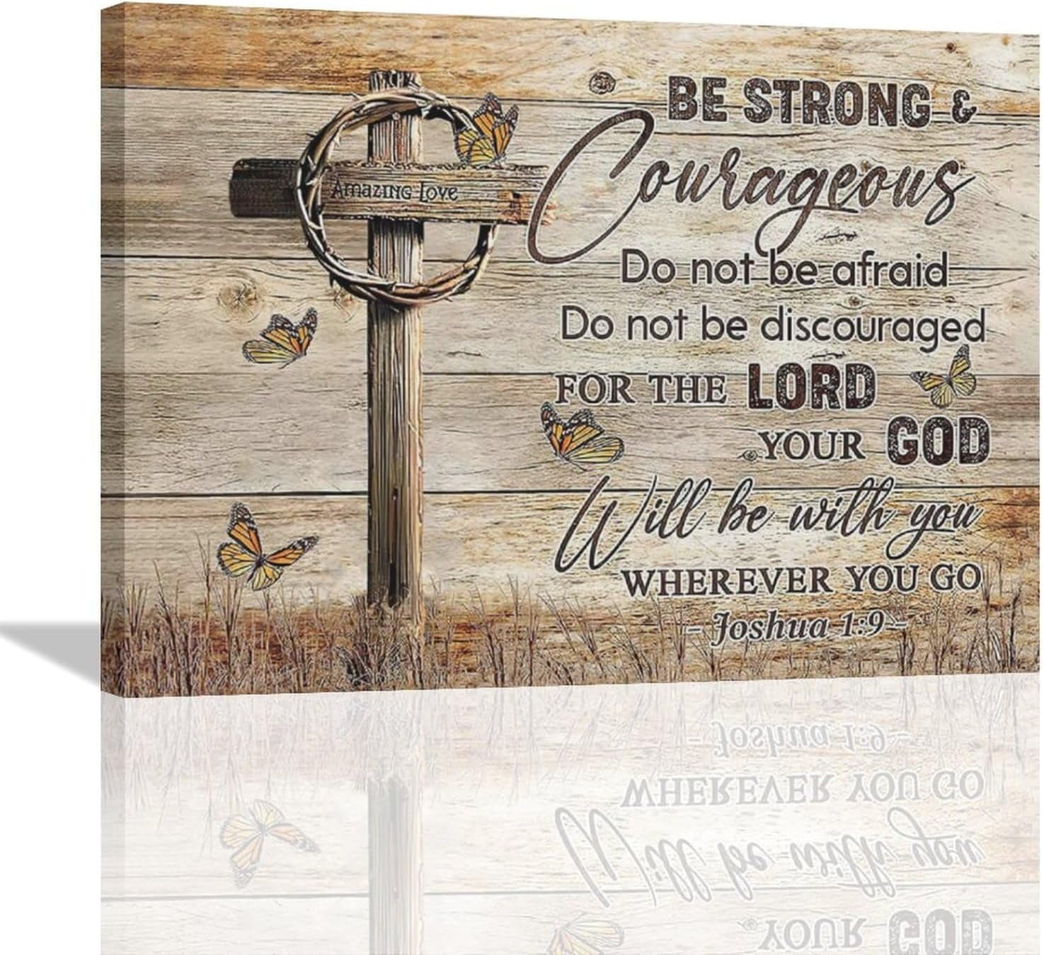 Christian Butterfly Decor Wall Art Motivational Religious Decorations ...