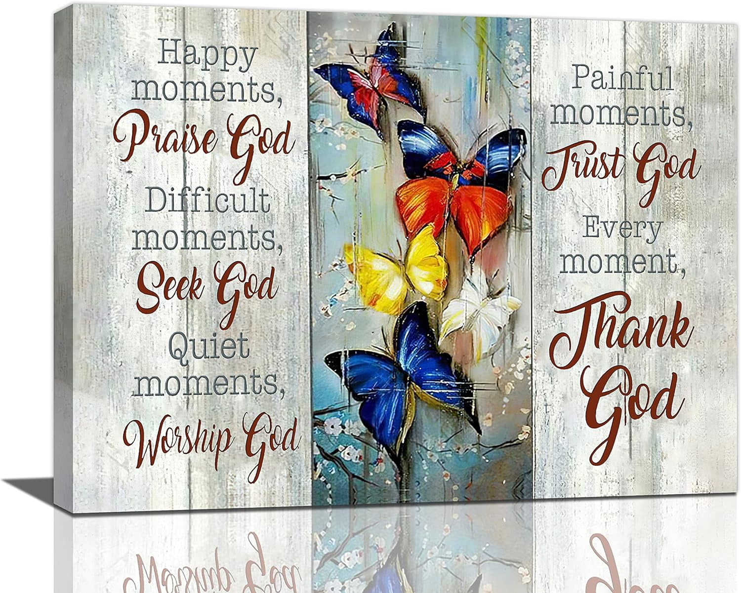 Christian Butterfly Wall Art Butterfly Pictures Wall Decor Happy ...