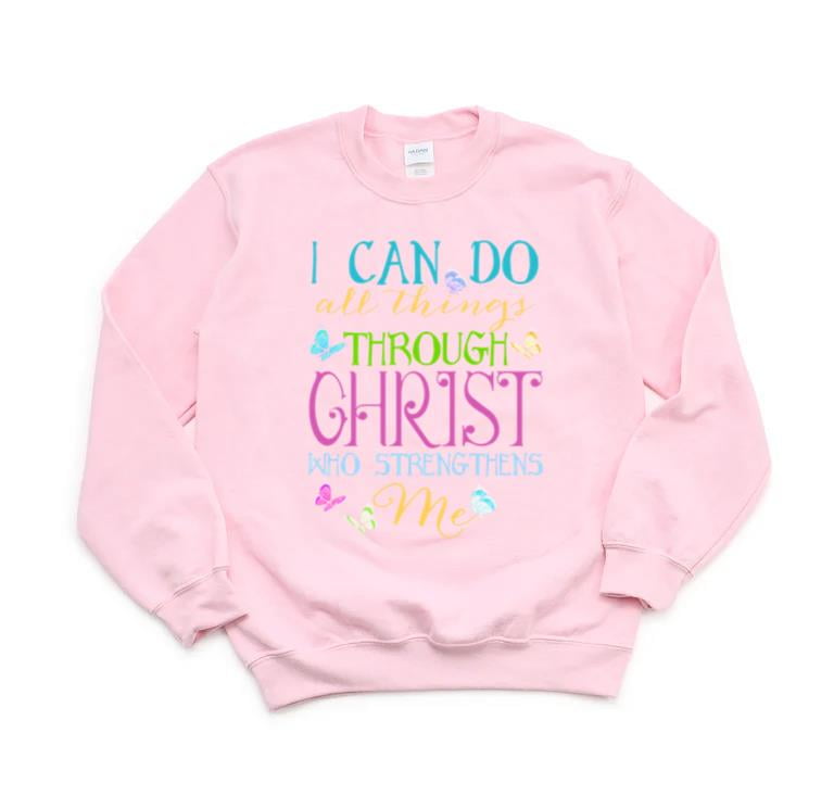 Christian Can Do All Things Through Christ Butterfly Religious ...