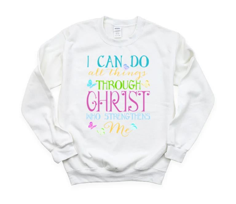 Christian Can Do All Things Through Christ Butterfly Religious ...