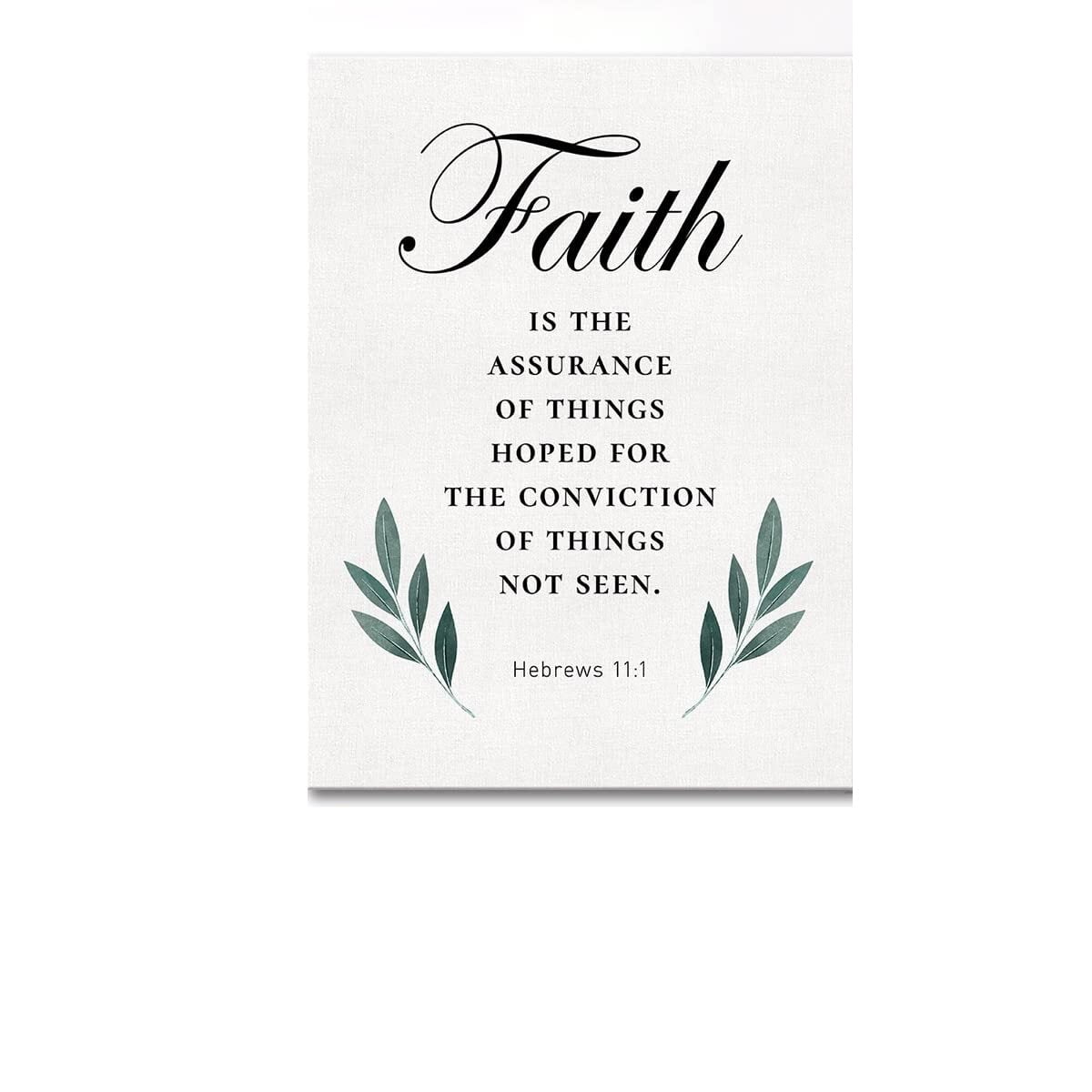 Christian Canvas Wall-Art Motivational Faith is Being Sure of What We ...