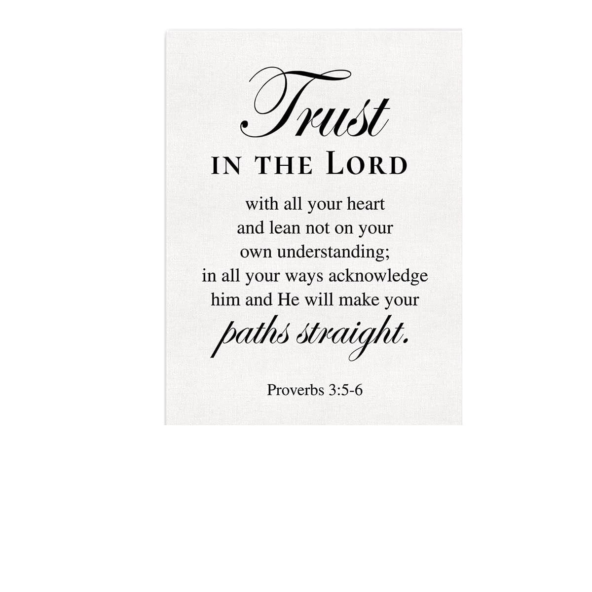 Christian Canvas Wall Art Motivational Trust in the Lord Canvas Print ...