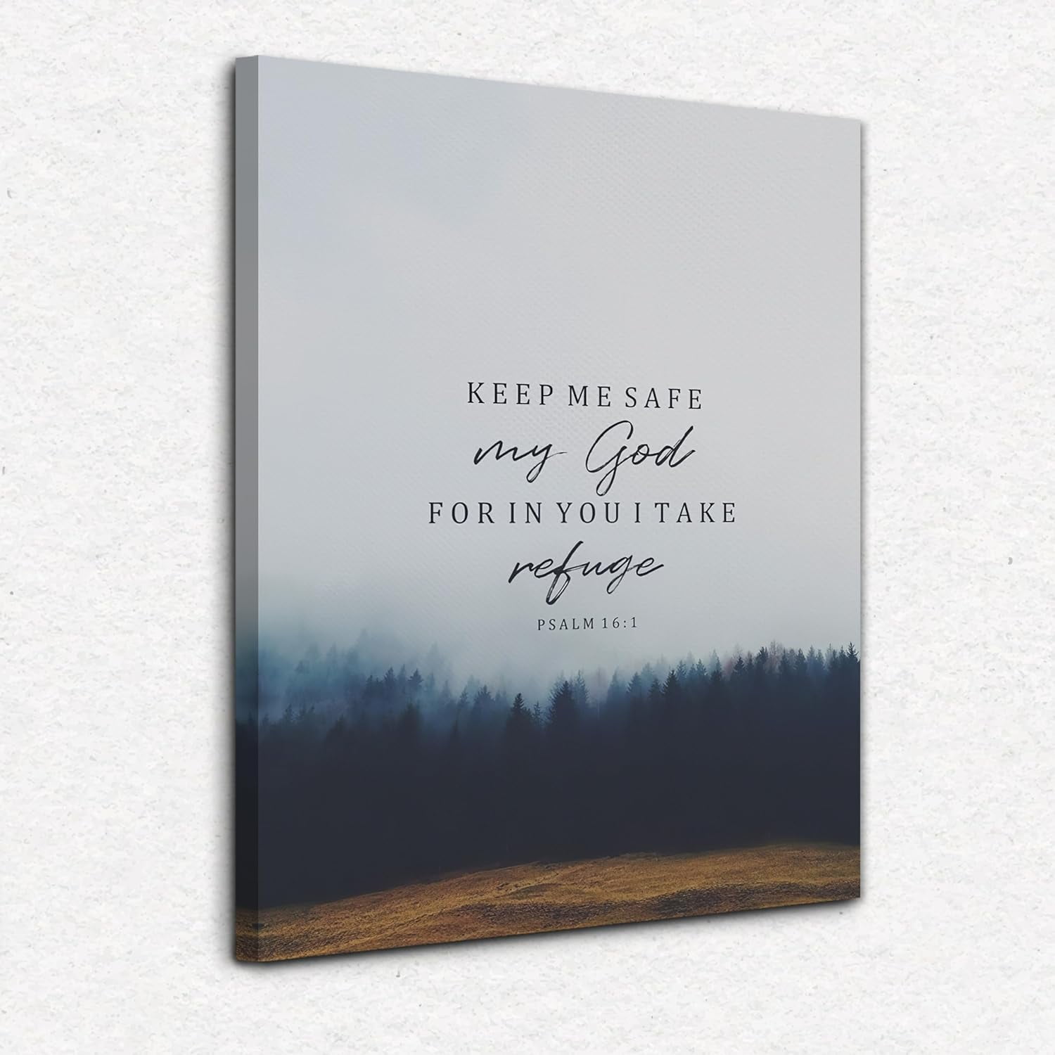 Christian Canvas Wall Art,PASLM 16:1, Christian Wall Decor,Bible Verses ...