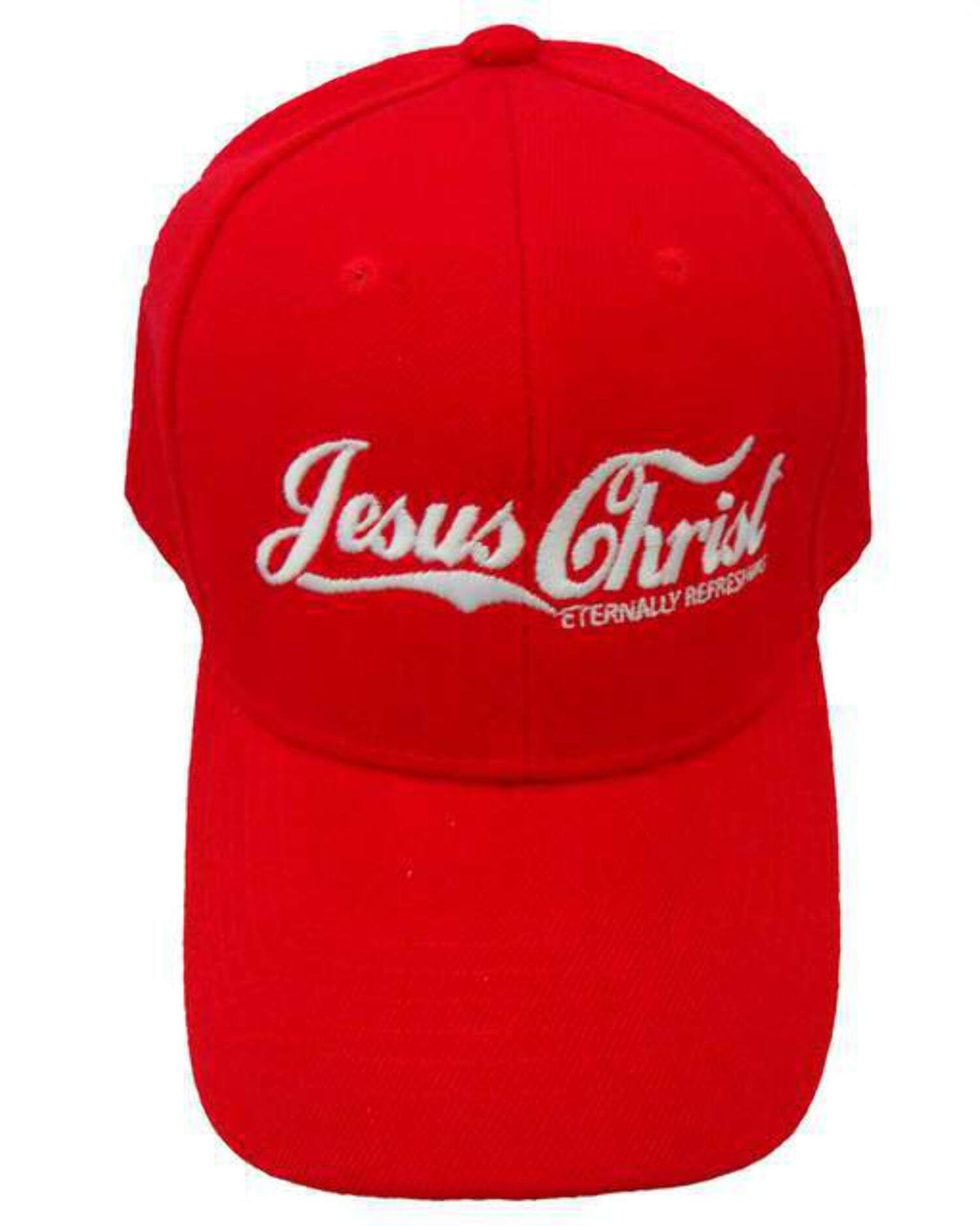 Christian Cap - Jesus Christ Eternally Refreshing Cap - Red - Walmart.com