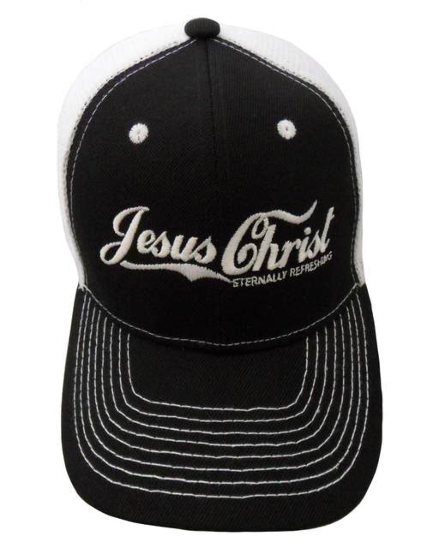 Christian Cap - Jesus Christ Eternally Refreshing Trucker Cap - Walmart.com