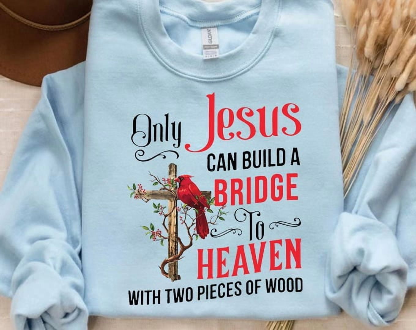 Christian Cardinal Clipart: Jesus Bridge To Heaven , Sweatshirt Size S ...