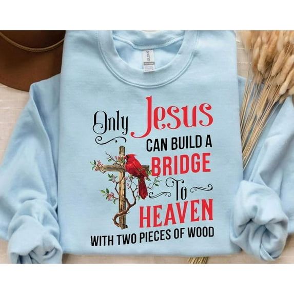 Christian Cardinal Clipart: Jesus Bridge To Heaven , Sweatshirt Size S ...