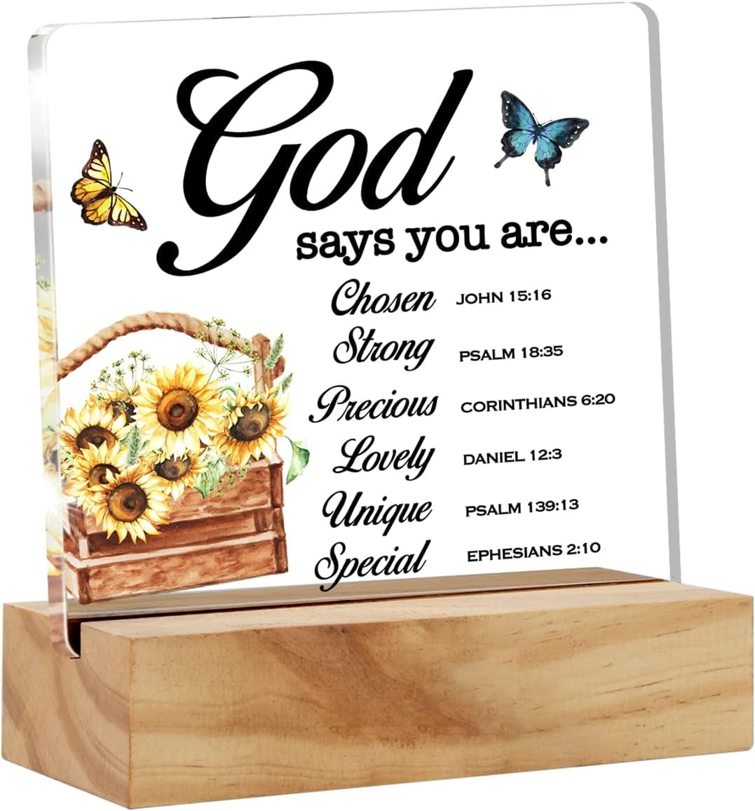 Christian Catholic Religious Desk Decor Acrylic Desk Sign Decoration ...