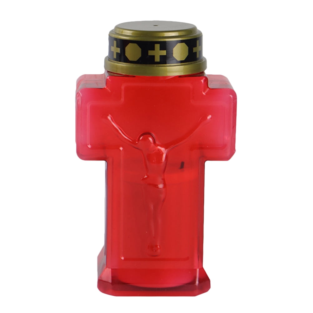 Christian Cemetery Candle Memorial Light Jesus Flameless LED Devotional ...