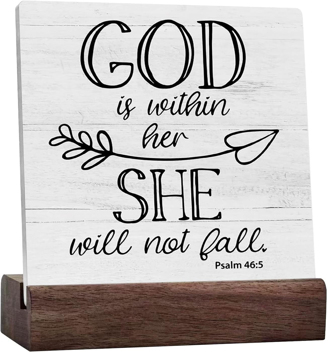 Christian Ceramic Table Plaque Signs, Inspirational Rustic Farmhouse ...
