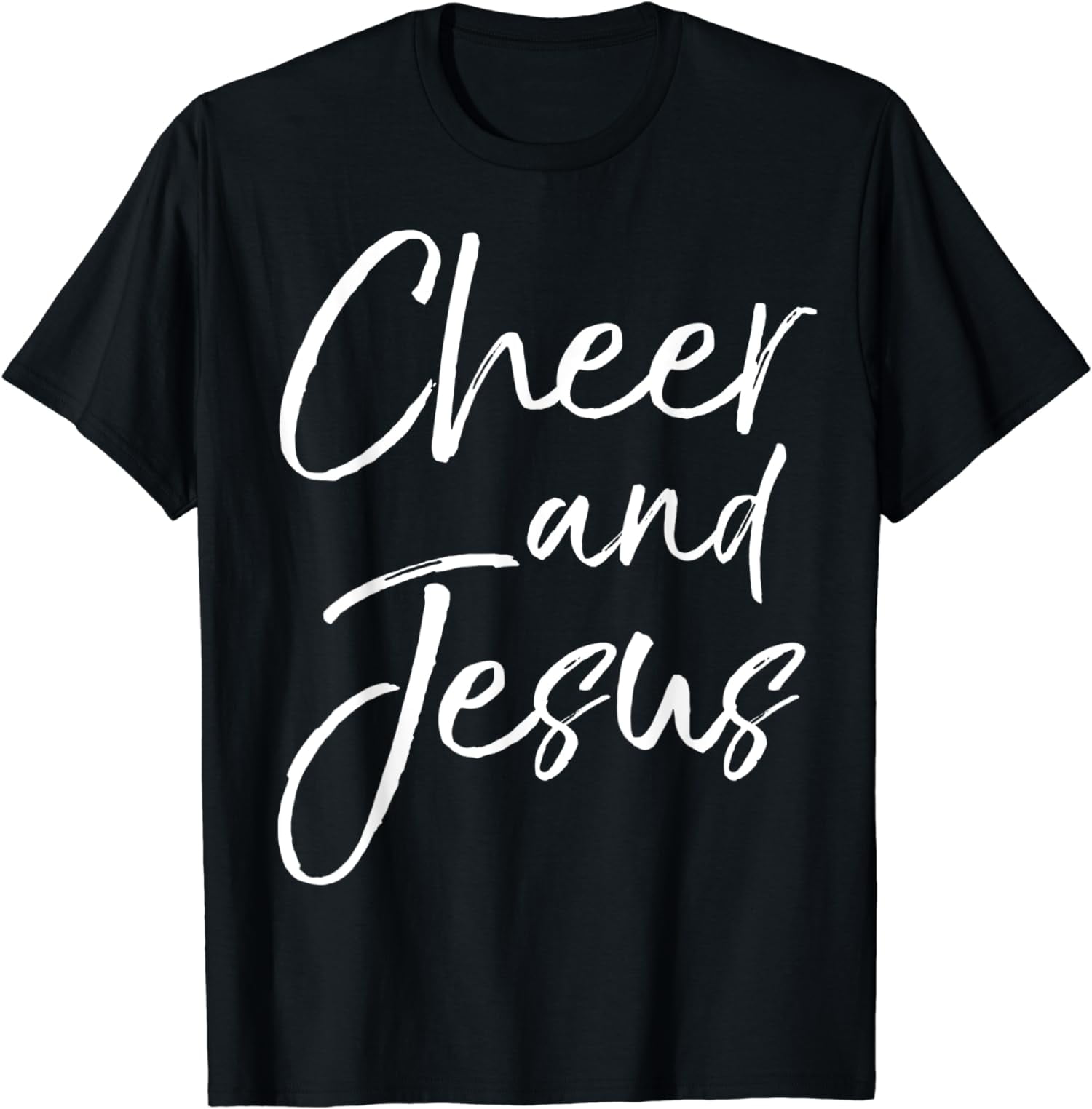 Christian Cheerleading Gift for Cheerleaders Cheer and Jesus T-Shirt ...