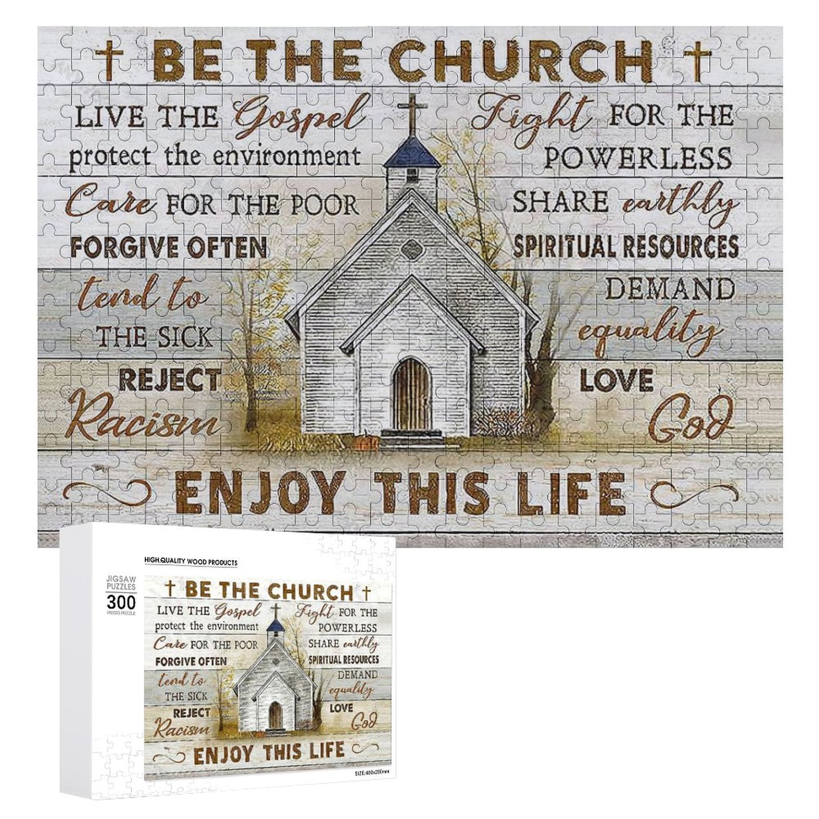 Christian Church 300 Piece Jigsaw Puzzle for Adults and Families ...