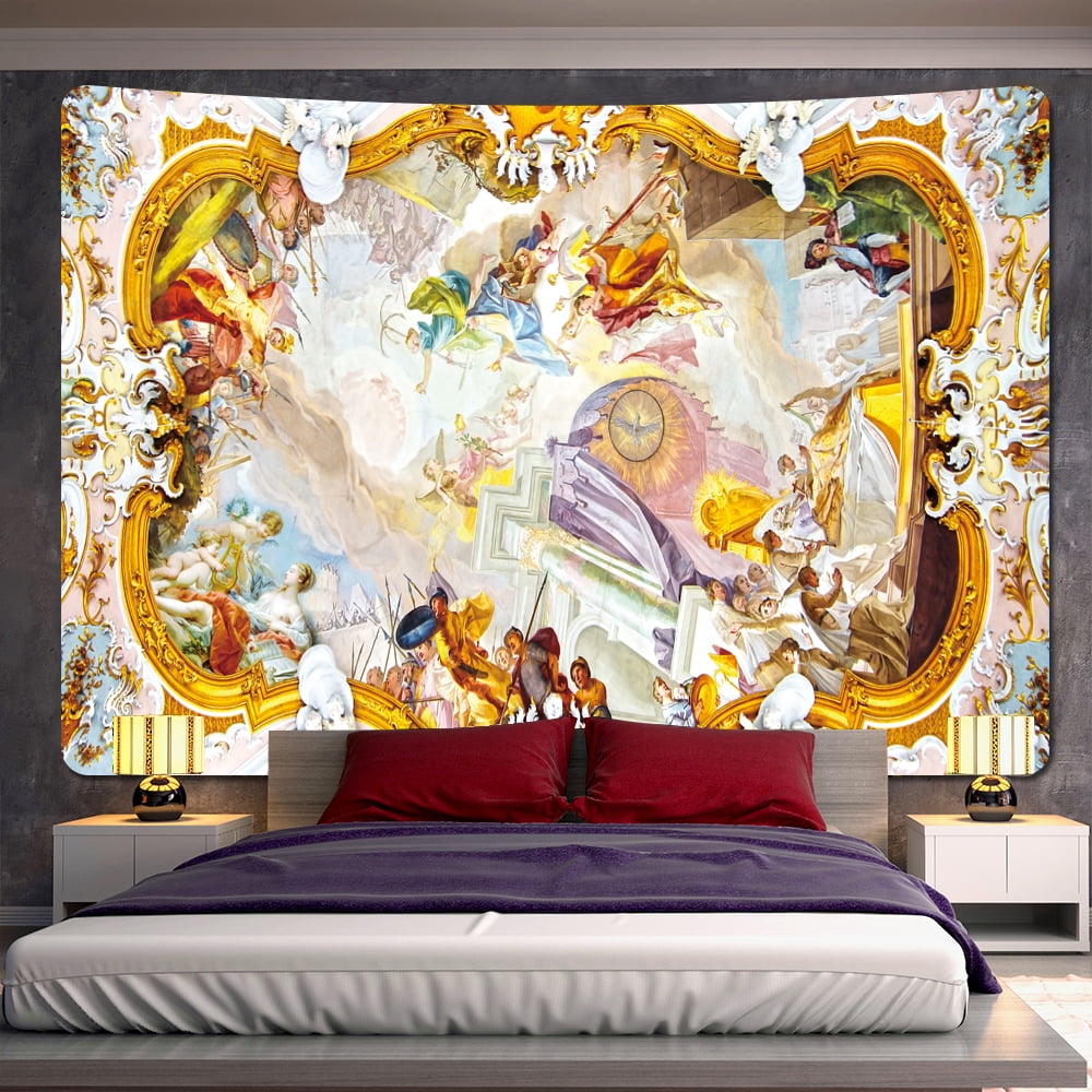 Christian Church mural bookshelf tapestry home decoration Angel ...