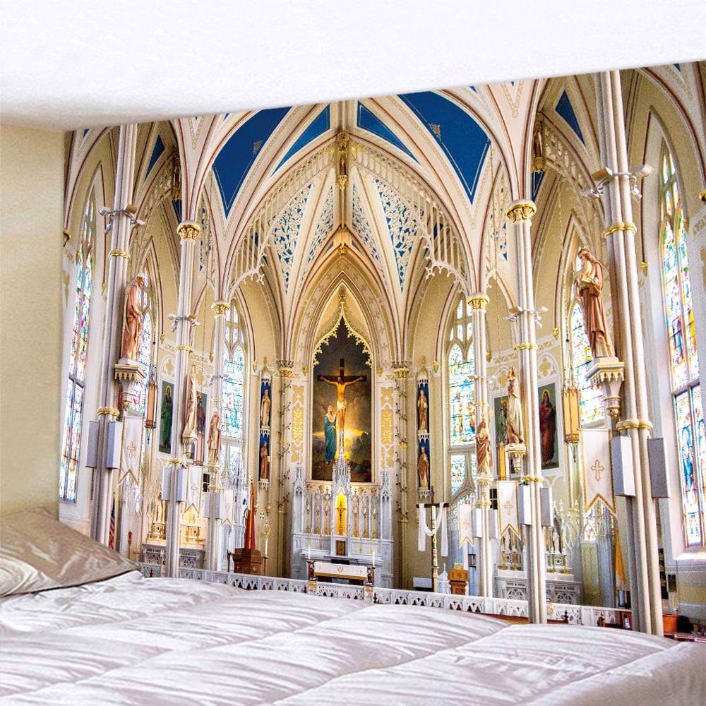 Christian Church mural bookshelf tapestry home decoration Angel ...