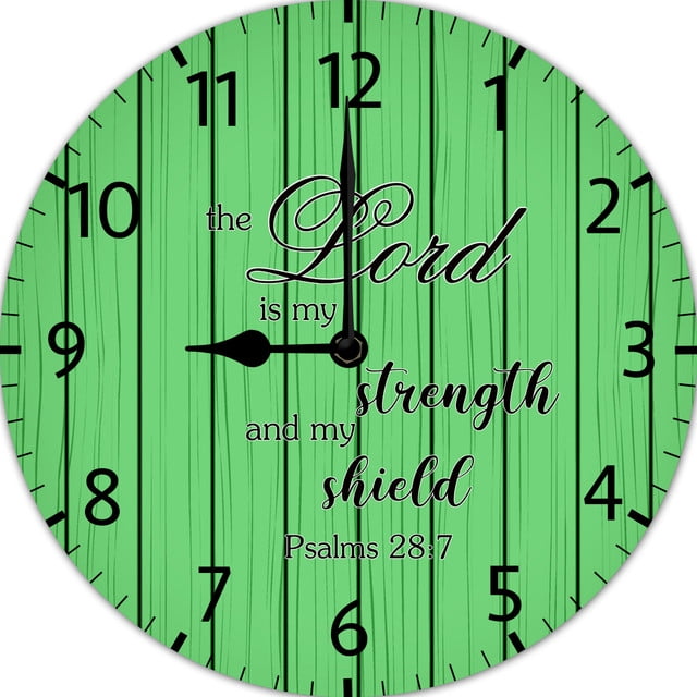 Christian Clock, The LORD is My Strength And My Shield, Pastor Birthday ...