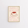 Christian Coffee Grace In My Cup Faith Poster Unframed Paper Print ...