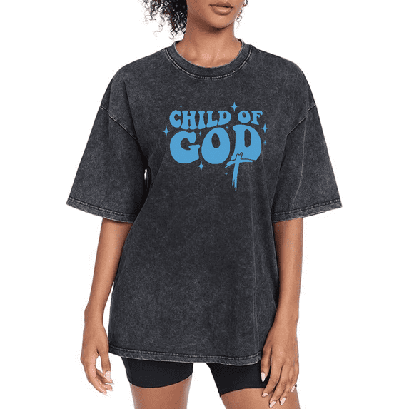 Christian Coffee Social Fresh Star-Accented Washed Black Blue Graphic ...