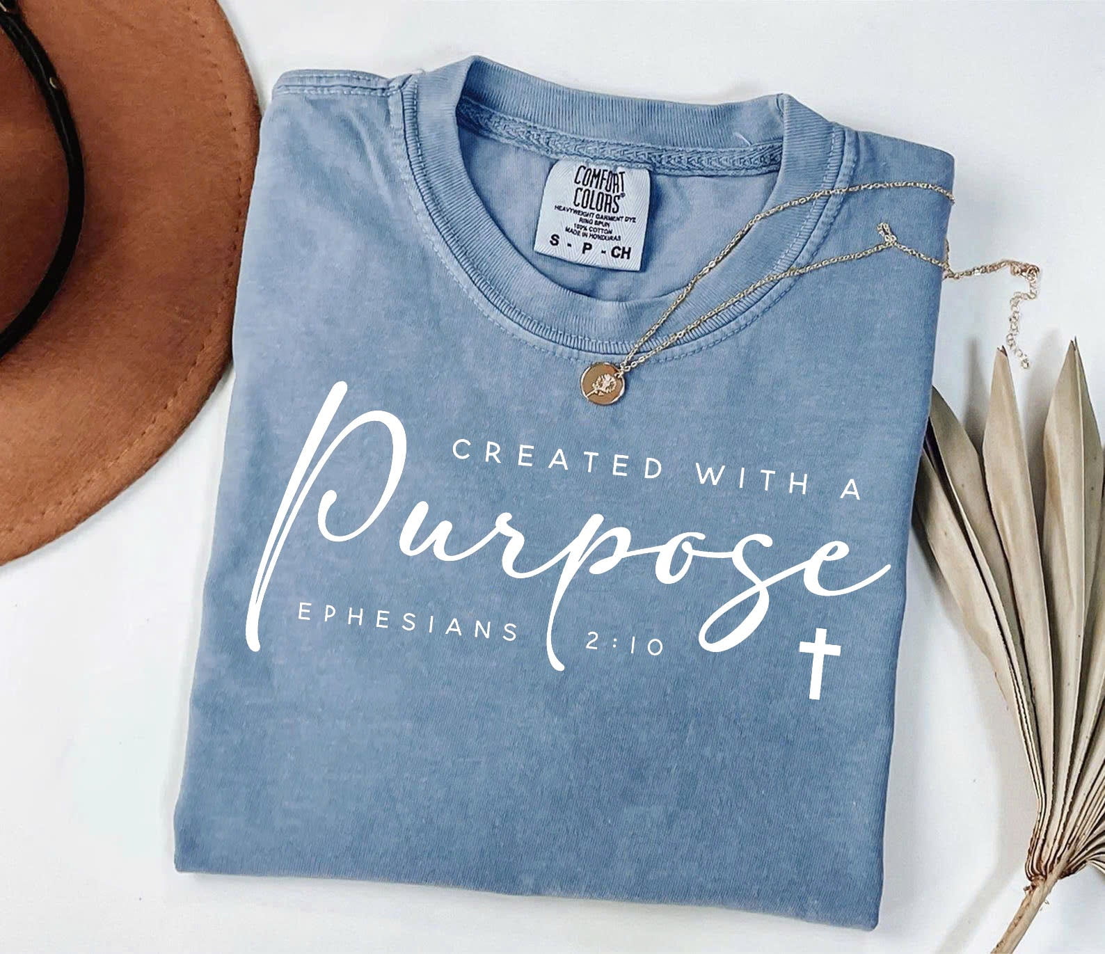 Christian Comfort Colors Shirt – Bible Verse Shirt, Faith Tee, Jesus Shirt, Created With a ...