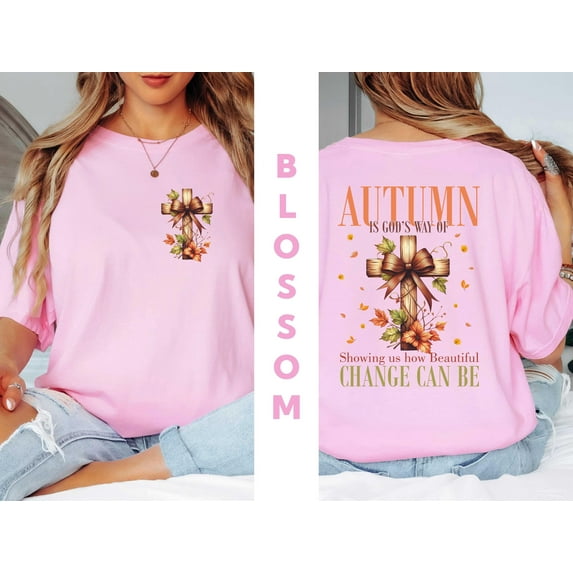 Christian Coquette Fall Shirt, Autumn Faith Bible Verse Tshirt ...