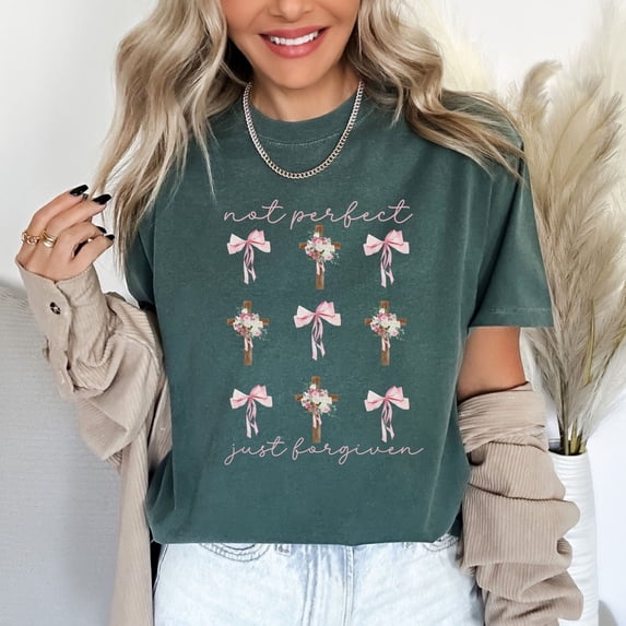 Christian Coquette Pink Bow Design T-Shirt - Walmart.com
