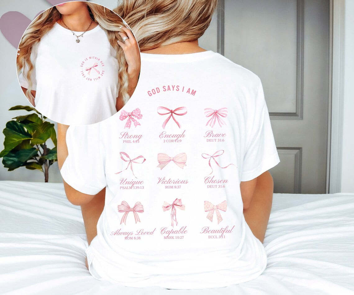 Christian Crewneck Balletcore Christian Shirt Christian Merch Pink Bows ...