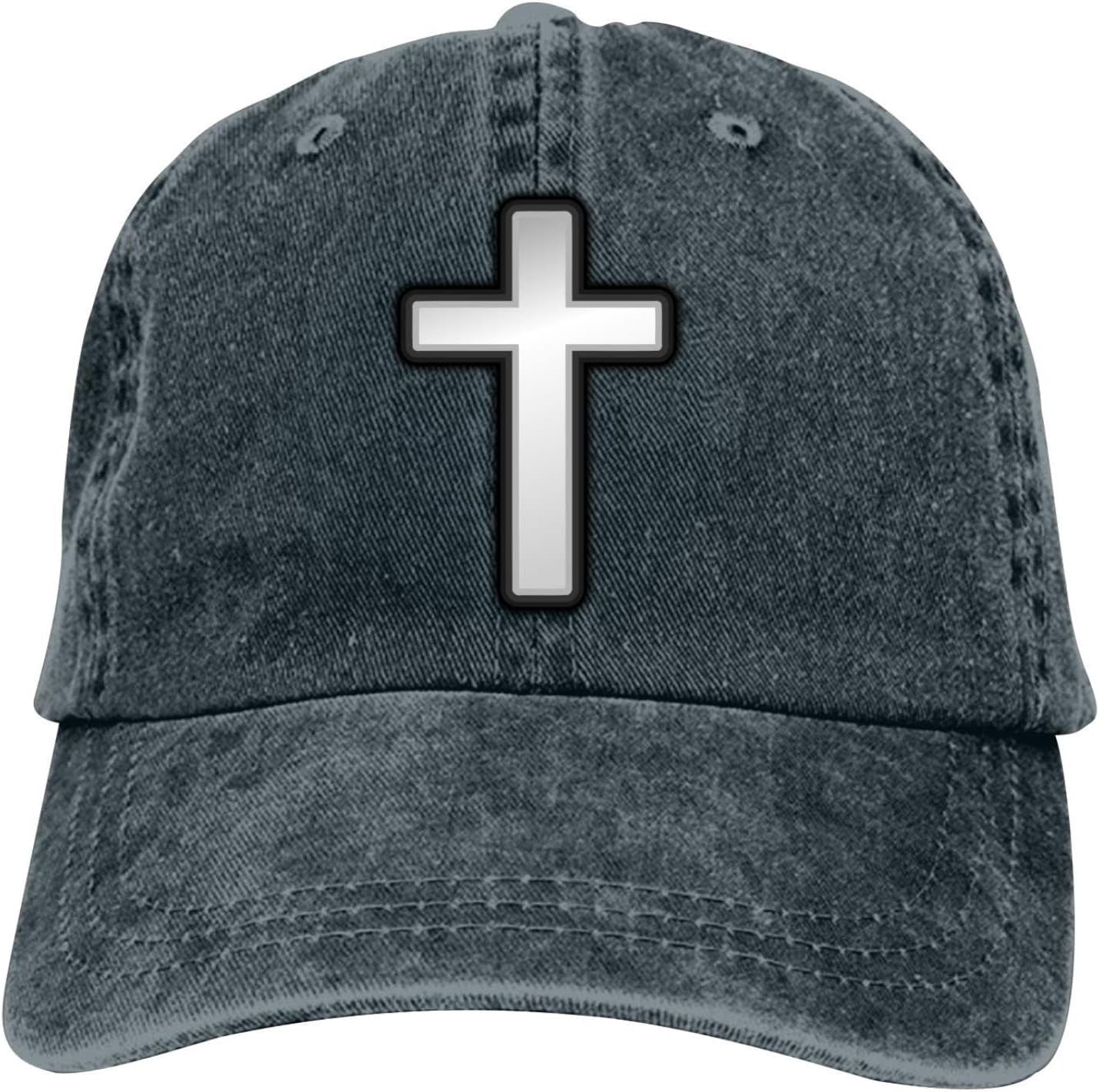 Christian Cross Baseball Cap Vintage Adjustable Washed Hats Cowboy Hats ...