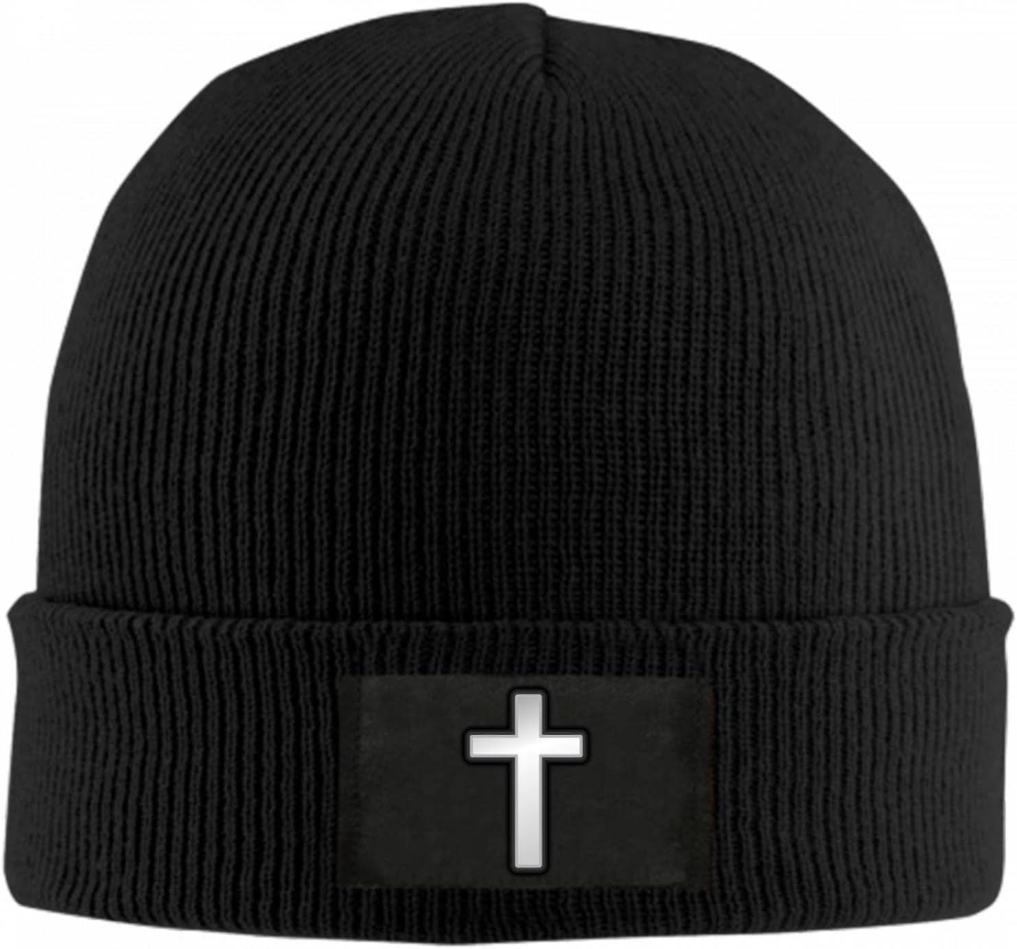 Christian Cross Beanie Hat for Women Men Winter Hat Cuffed Winter ...