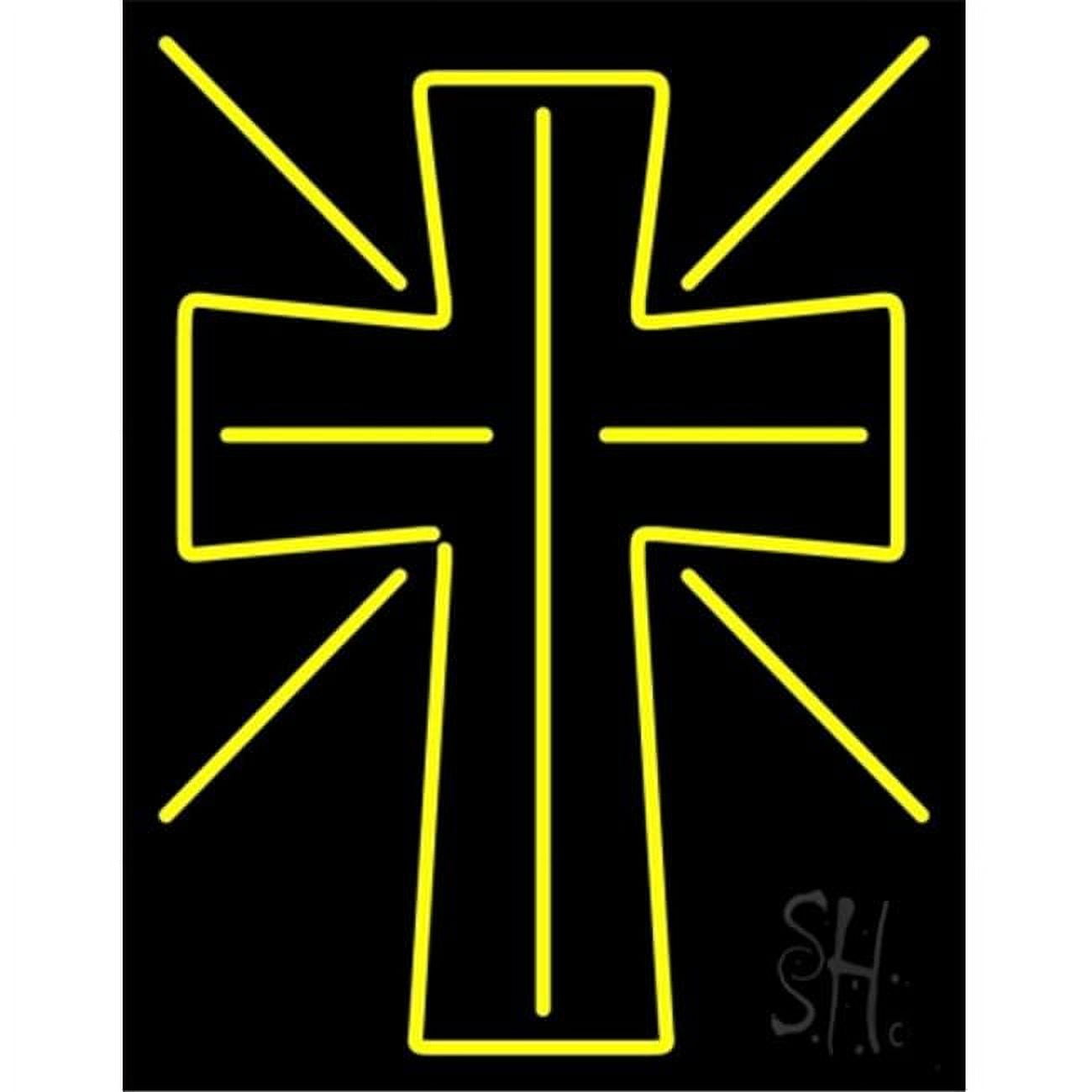 Christian Cross Clear Backing Neon Sign, 31 x 1 x 24 in. - Walmart.com