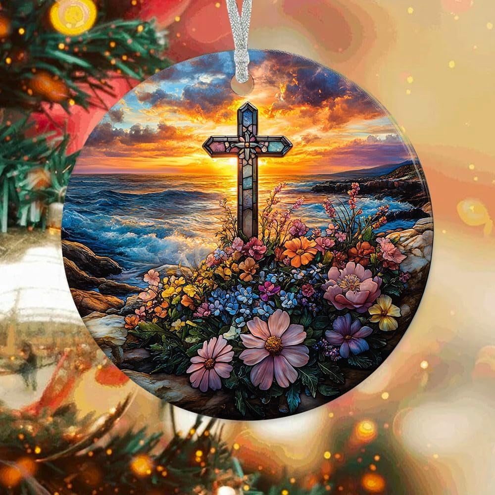 Christian Cross Custom Ornaments 2025, Christian Cross Ornament ...