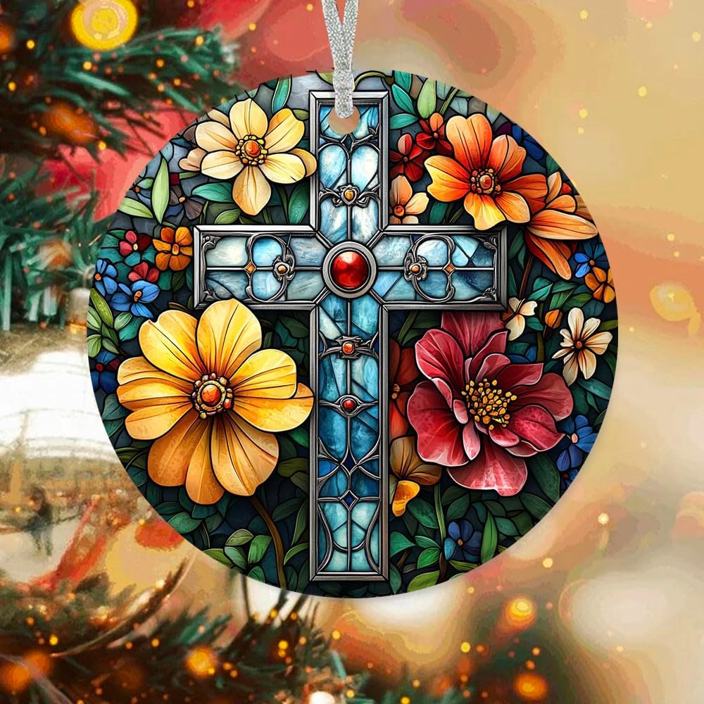 Christian Cross Custom Ornaments 2025, Christian Cross Ornament ...