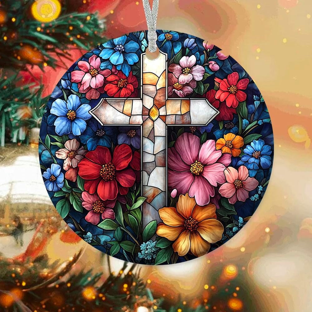 Christian Cross Custom Ornaments 2025, Christian Cross Ornament ...