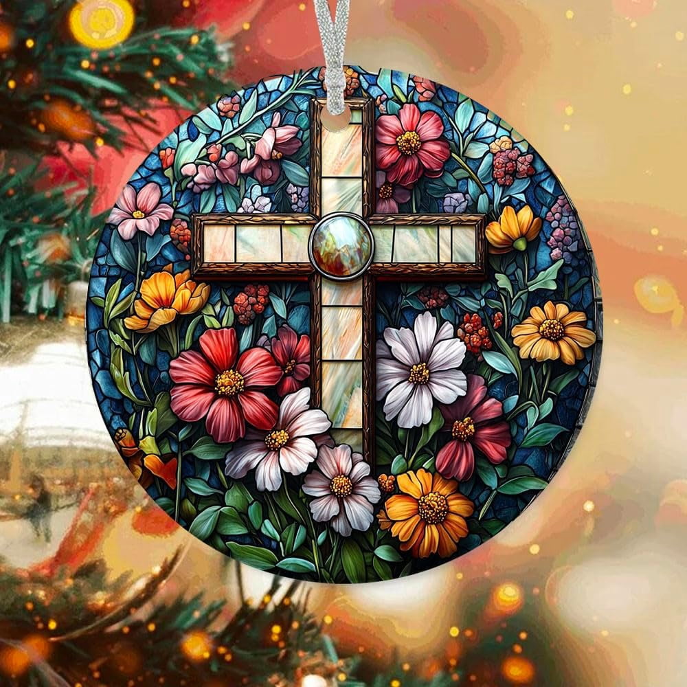 Christian Cross Custom Ornaments 2025, Christian Cross Ornament ...