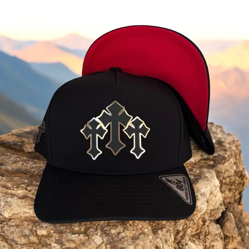 Christian Cross Hat, Adjustable Faith Hat Featuring Triple Cross ...