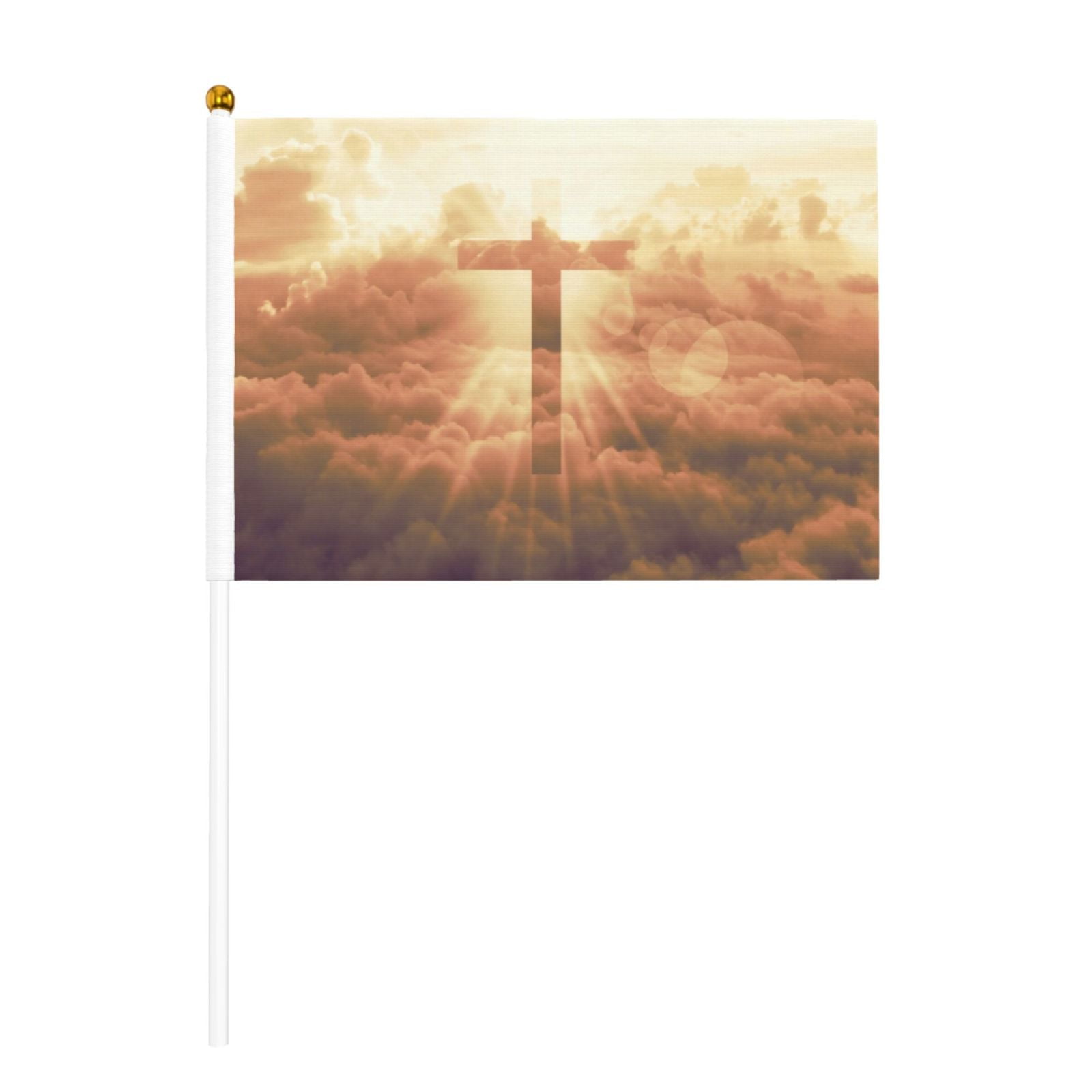 Christian Cross Jesus Flag Small Mini Hand Held Flags Small Miniature ...