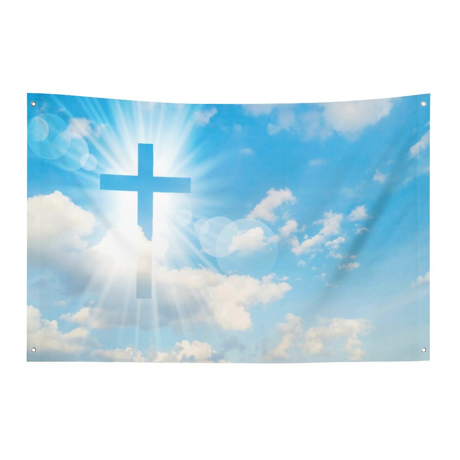 Christian Cross Jesus Tapestry Banner Backdrop Flag Background ...
