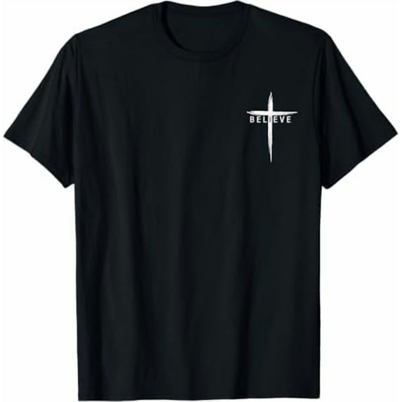 Christian Cross Religious Believe Graphic T-Shirt Jesus Christian ...