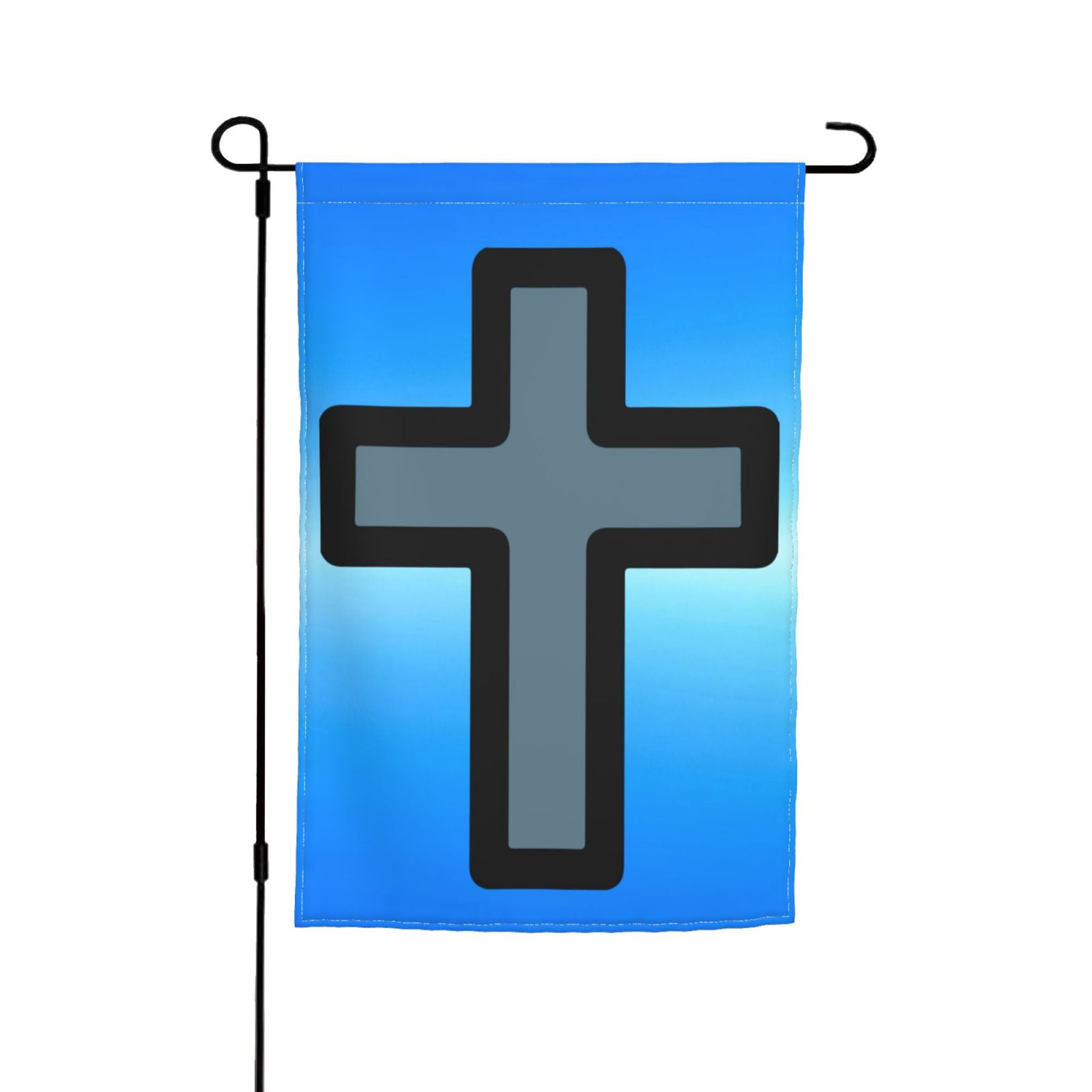 Christian Cross Symbol Garden Flag 12x18 Inch Indoor Balcony Courtyard ...