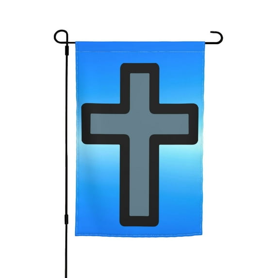Christian Cross Symbol Garden Flag 12x18 Inch Indoor Balcony Courtyard ...