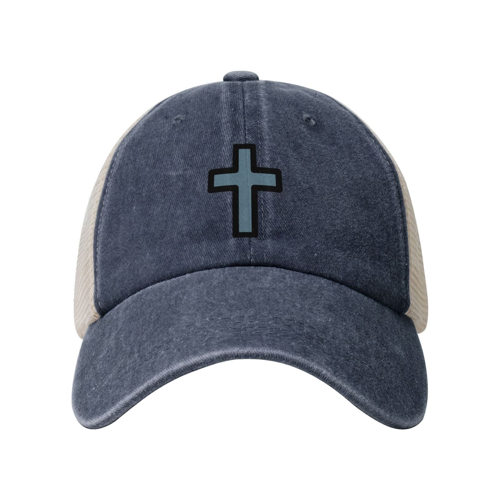 Christian Cross Symbol Unisex Cowboy Mesh Baseball Cap Adjustable ...