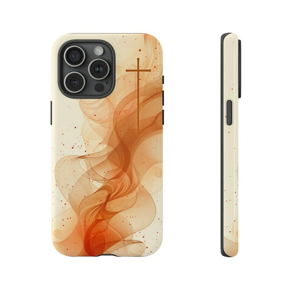 Christian Cross Synthwave Retro Neon Art iPhone Case 17 16 15 14 13 12 ...