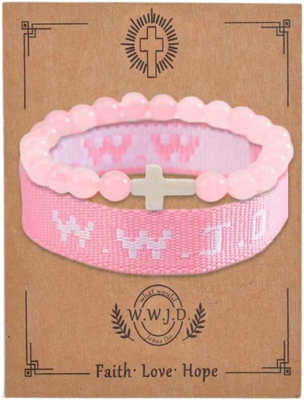 Christian Cross Wwjd Bracelet Wwjd Braided Rope Bracelet Cross Crystal ...