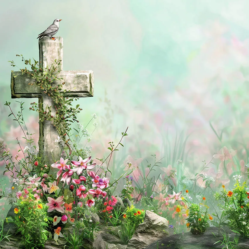 Christian Crucifix Mi Bautizo Baptism Floral Kids Birthday Portrait r ...